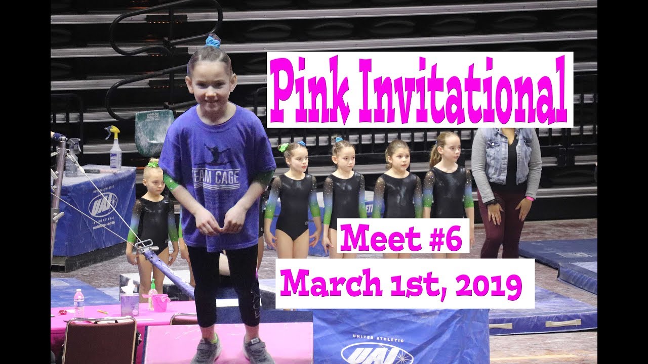 Xcel Bronze 6th Gymnastics Meet | Pink Invitational - YouTube