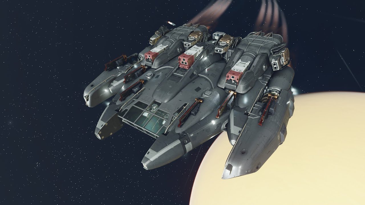 Starfield: Ares Cruiser - C class mini allrounder ship build - YouTube