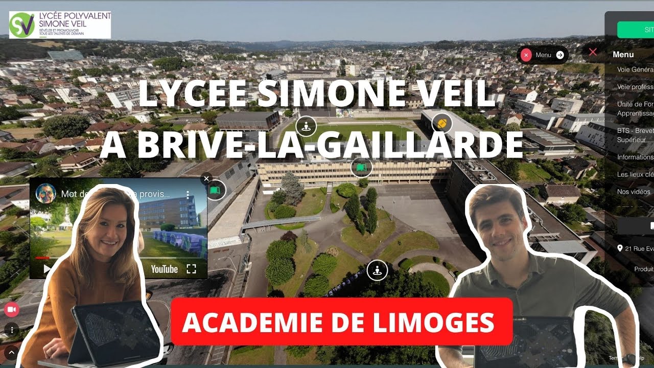 VISITE VIRTUELLE : LYCEE SIMONE VEIL A BRIVE-LA-GAILLARDE - YouTube