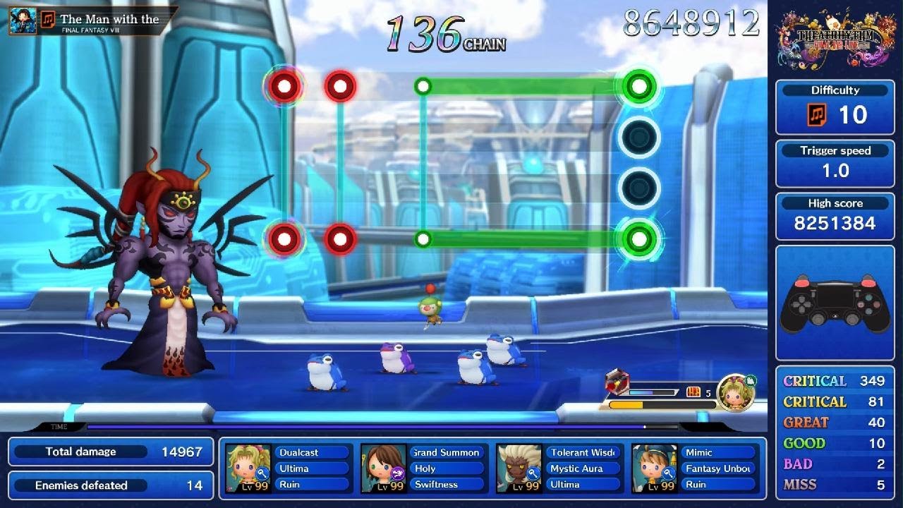 THEATRHYTHM FINAL BAR LINE | Quest: Defeat Adel | The Man with the ...