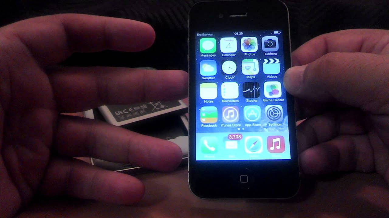 iPhone 4 not getting signal - YouTube