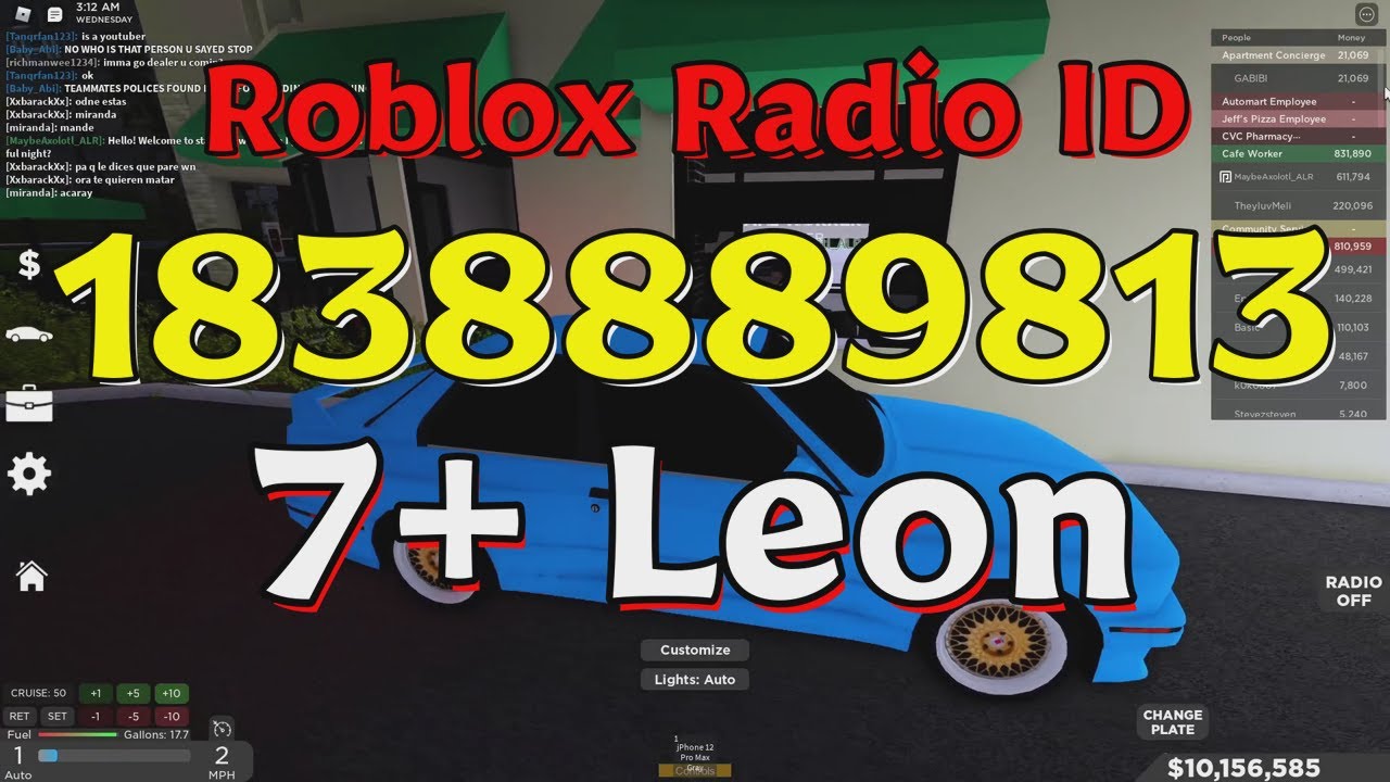 Leon Roblox Radio Codes/IDs - YouTube