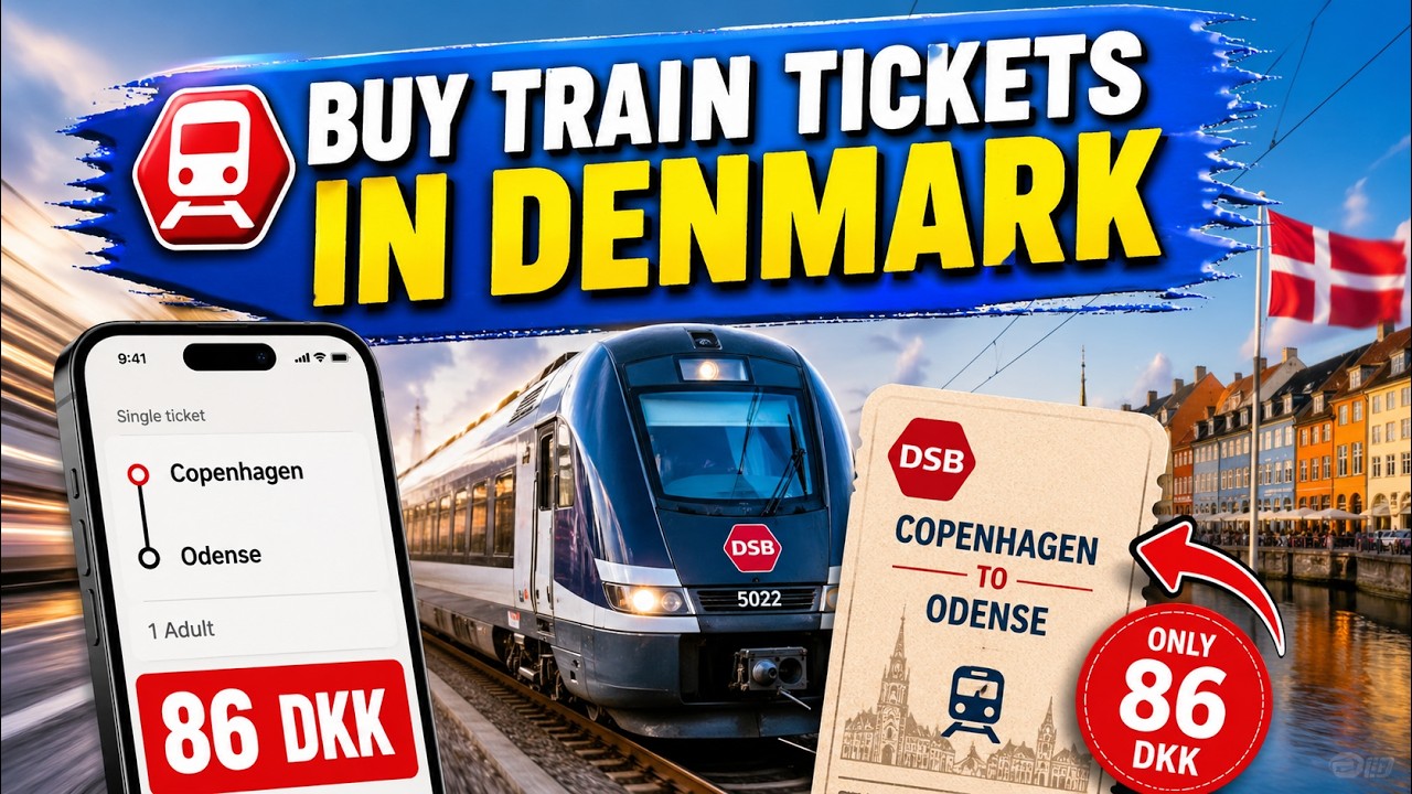 How to Buy Train Tickets in Denmark | Copenhagen to Odense for 86 DKK ...