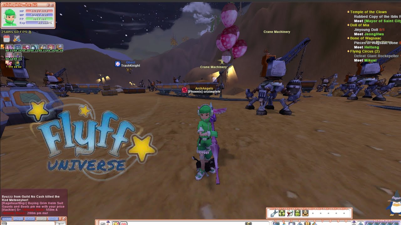 flyff universe - Road to level75 elementor (mushpoie) - YouTube