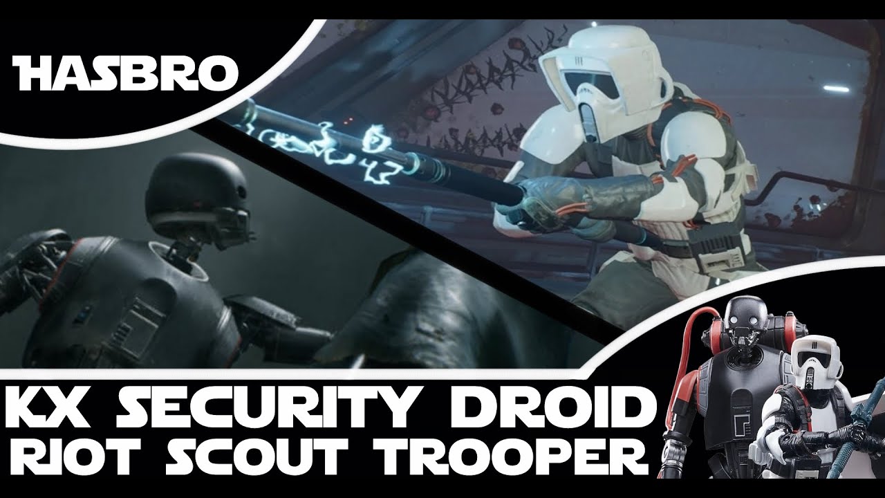 Hasbro - Star Wars: The Black Series | KX Security Droid & Riot Scout ...