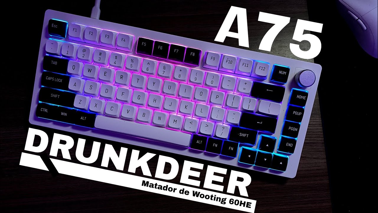 Unboxing TECLADO custo beneficio DRUNKDEER A75 | MELHOR que WOOTING 60 HE? - YouTube