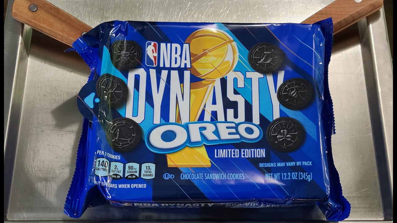 ASMR- NBA Dynasty Oreo Limited Edition Ice Cream Rolls, some whispering ...