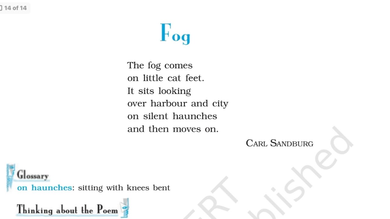 Fog class 10 | fog class 10 English | fog class 10 English explanation ...