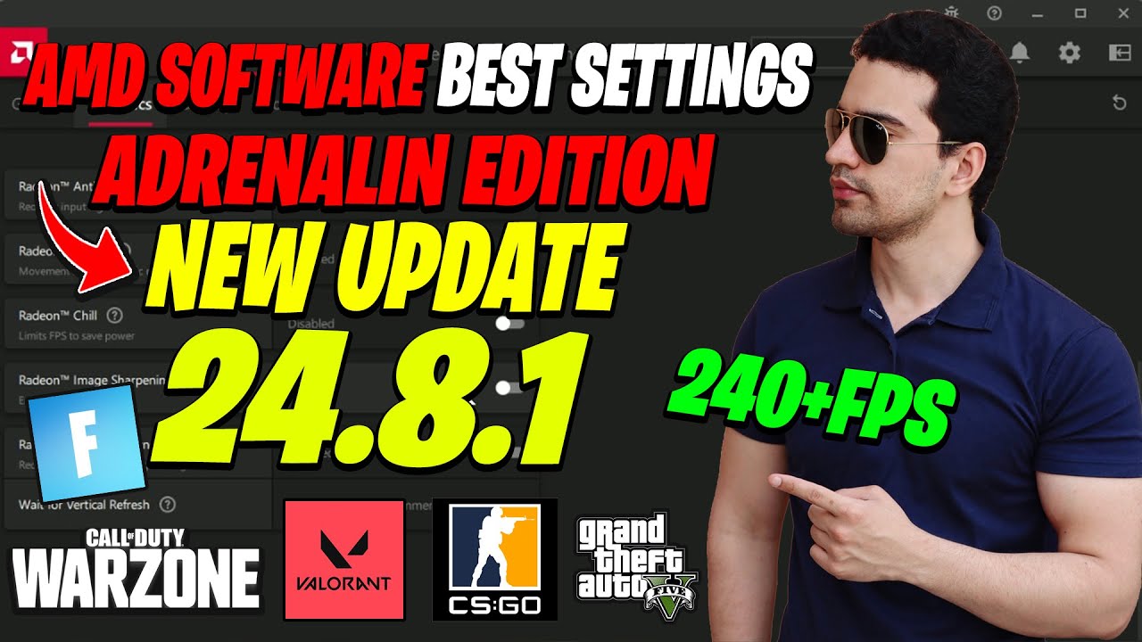 AMD Adrenalin Edition New update 24.8.1 (2024 FOR Best Setting Gaming ...
