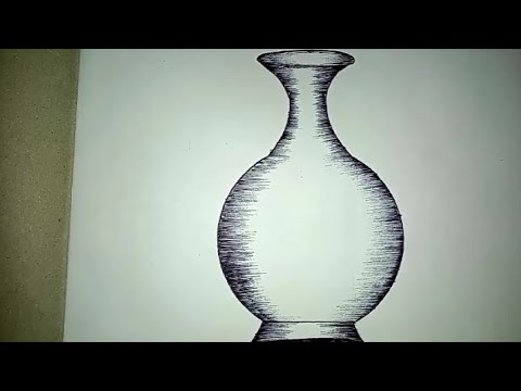 Perfect vase drawing with easy method. step by step. #easy drawing ...