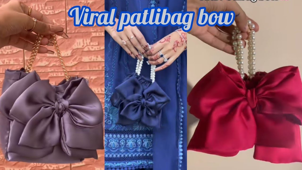 How to make potlibag with bow /beginners friendly tutorial@sumaira ...