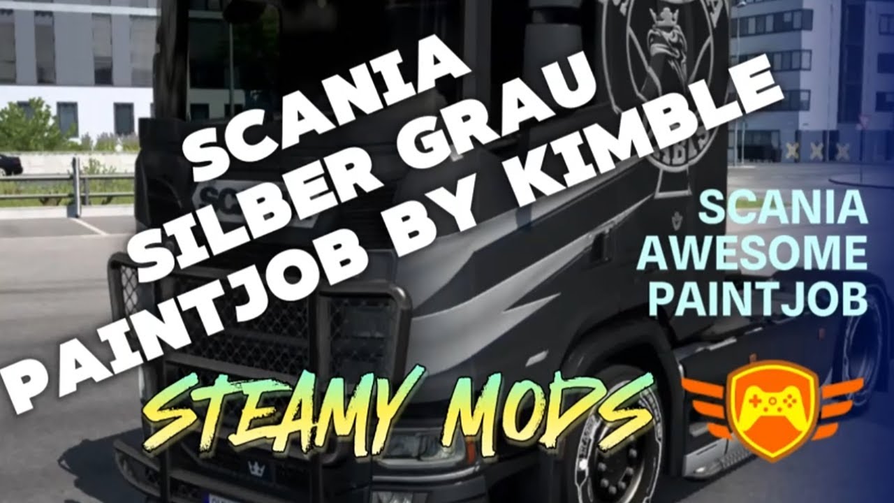 ETS2 FREE MODS | Scania silber grau paintjob by Kimble *euro truck ...