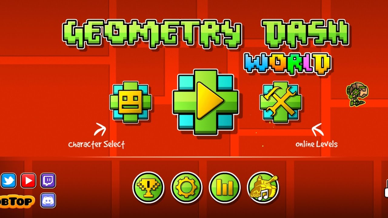 geometry dash world gameplay - YouTube
