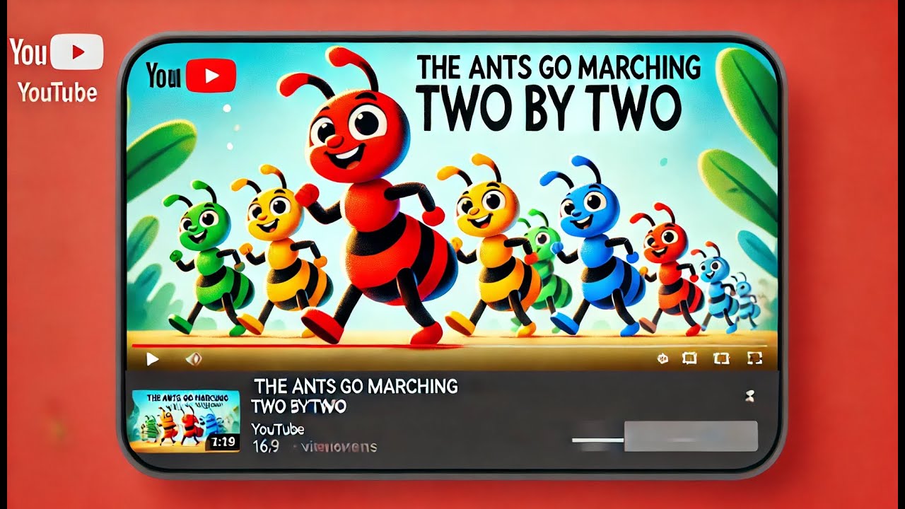 Ants Go Marching Two by Two || Ants March || Nursery Rhymes - YouTube