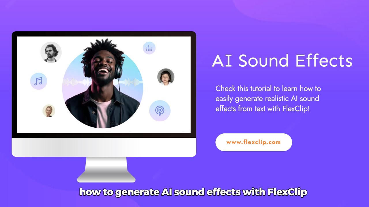 How to Generate AI Sound Effects with FlexClip - YouTube