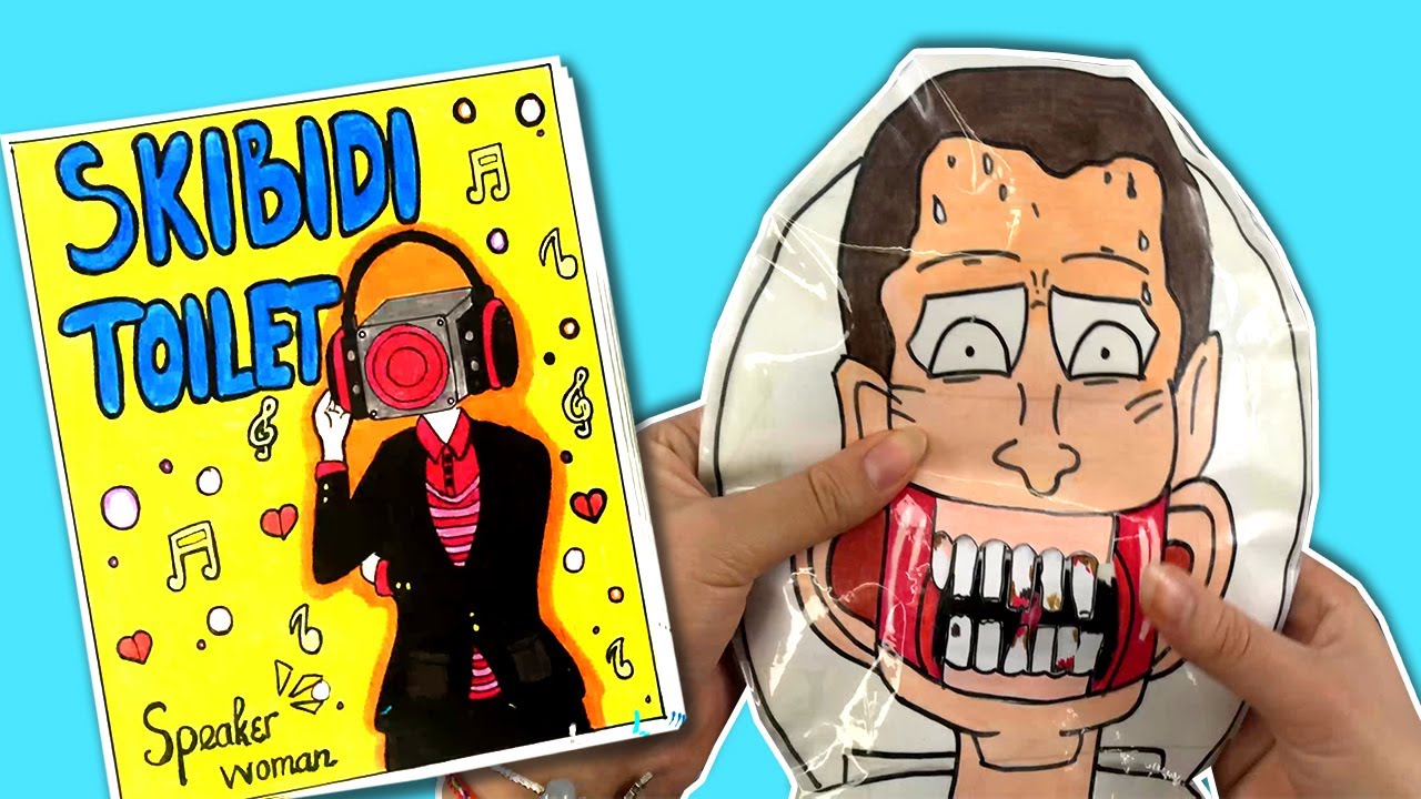 DIY 💗Making a Skibidi Toilet game book🚽📹（ Squishy Surgr) - YouTube