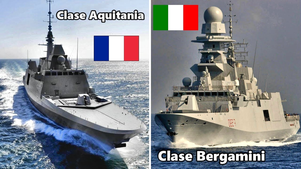 FREMM Italianas vs FREMM Francesas ¿Cuál es la Mejor? - YouTube