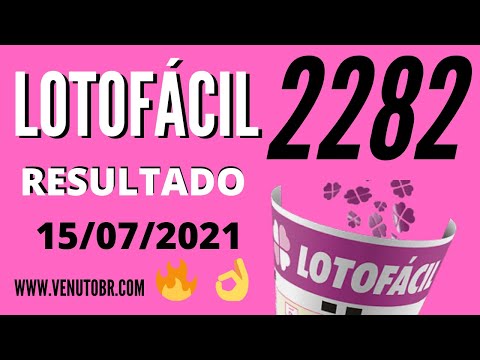 🍀 Resultado Lotofácil 2282