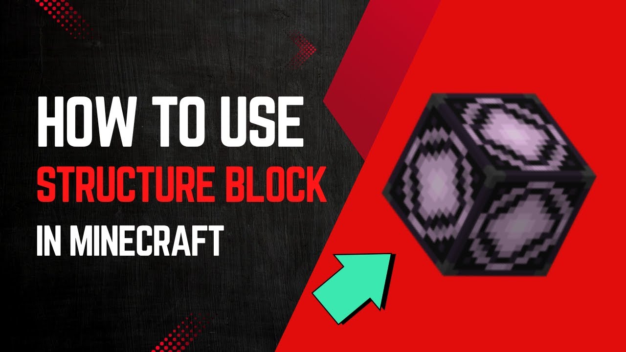 HOW TO USE: Minecraft structure block - YouTube