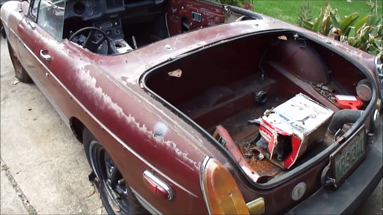 1977 MGB Roadster Restoration Project Episode 4 - YouTube