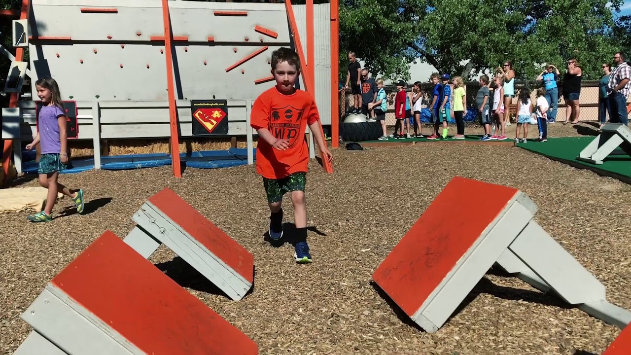 Ninja Warrior Kids Beginners Competition at Warrior Playground - YouTube