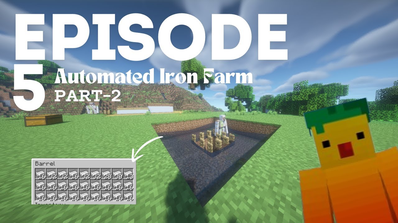 EPISODE 5 : SURVIVAL SERIES | AUTOMATED IRON FARM PART-2 | WATCH NOW ...