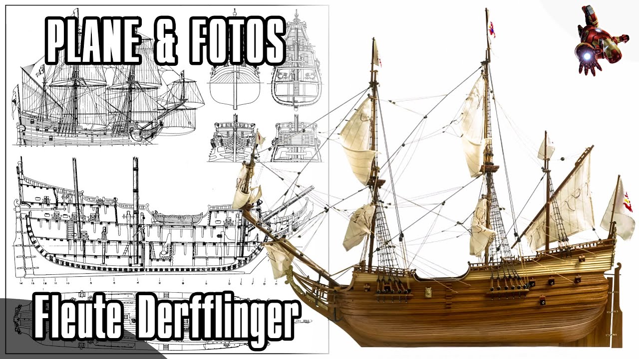 The Fleute DERFFLINGER model PLANS & PHOTOS * SUPER ScaleModeling ...