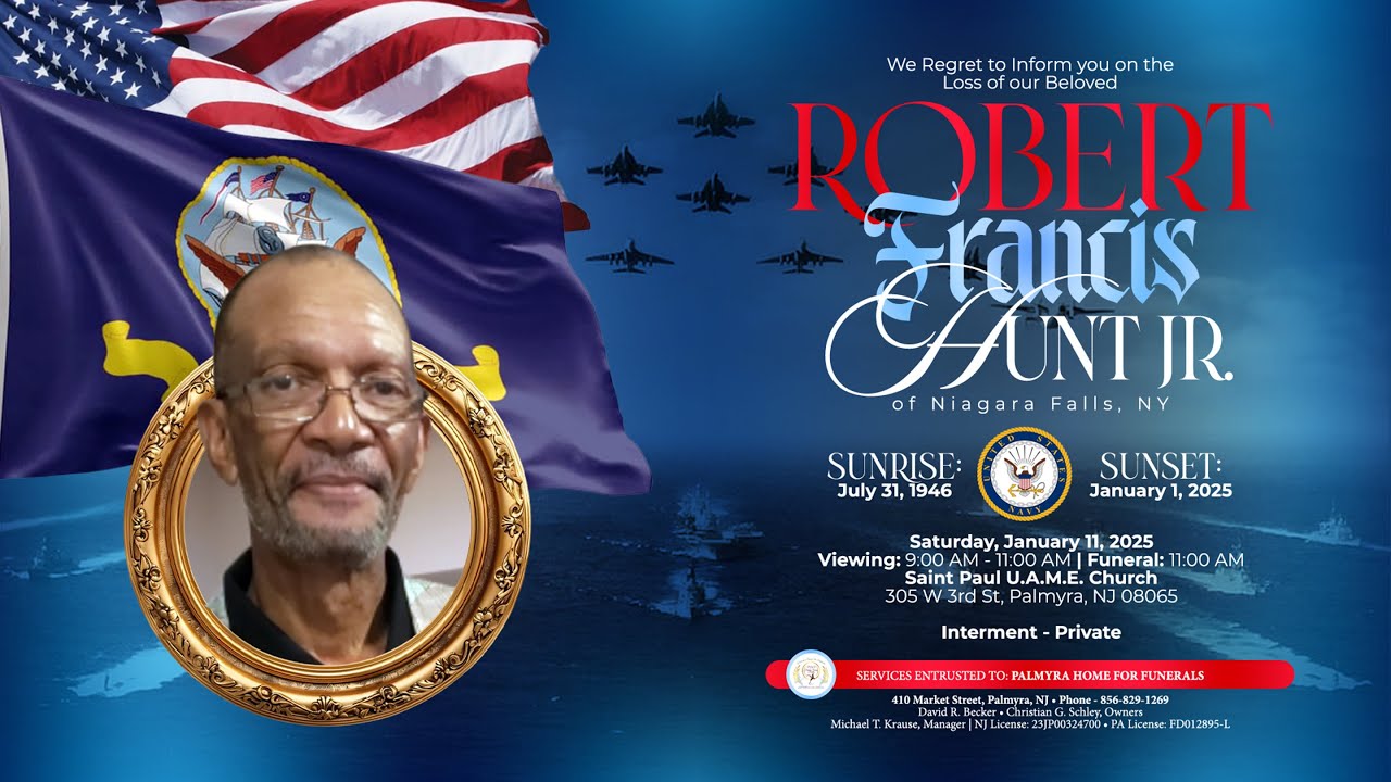 Home-Going Celebration for Robert Francis Hunt Jr. - YouTube