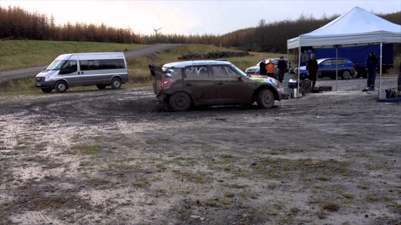 The MINI World Rally Team tests for Wales Rally GB 2011 - YouTube