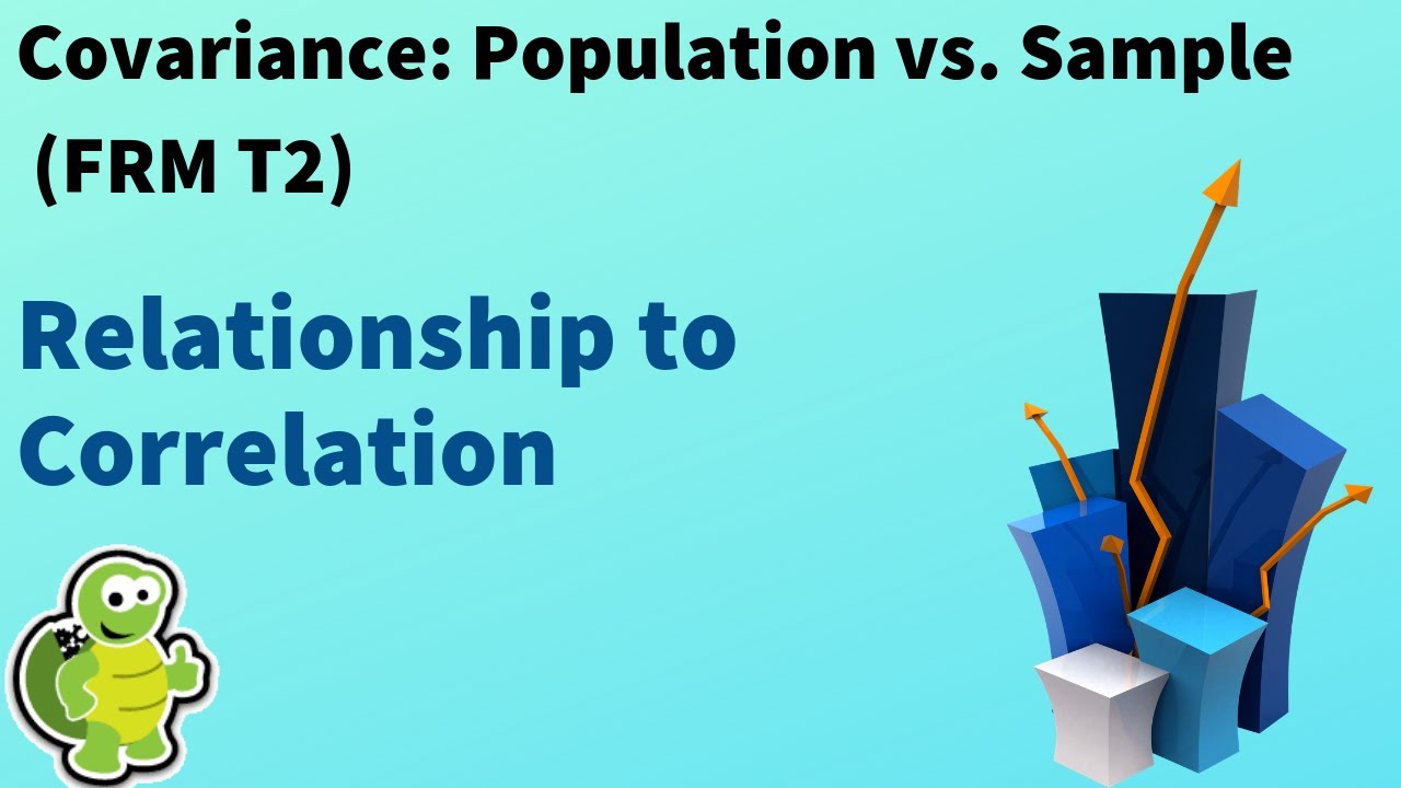 Covariance: population vs. sample, and relationship to correlation (FRM ...