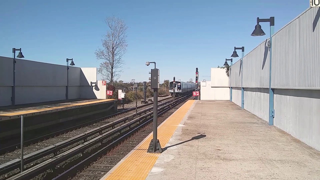 R179 Test Train & R46 A and R46 Rockaway Park Shuttle at Broad Channel ...