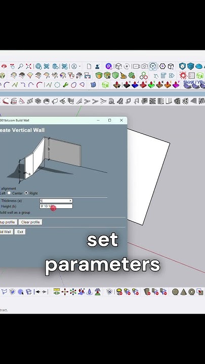how to create wall in sketchup / 1001bit tutorial / part 1 - YouTube