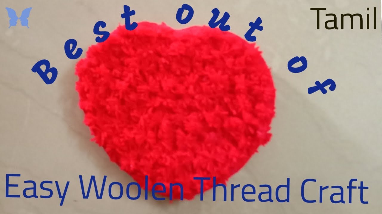 Best out of easy woolen thread craft | DIY craft in Tamil - YouTube