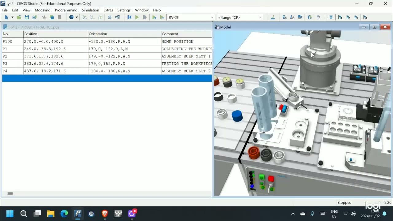 ADVANCED ROBOTICS PROGRAMMING USING CIROS || Part 2 || Festo Mitsubishi || Melfa Basic V || By ...