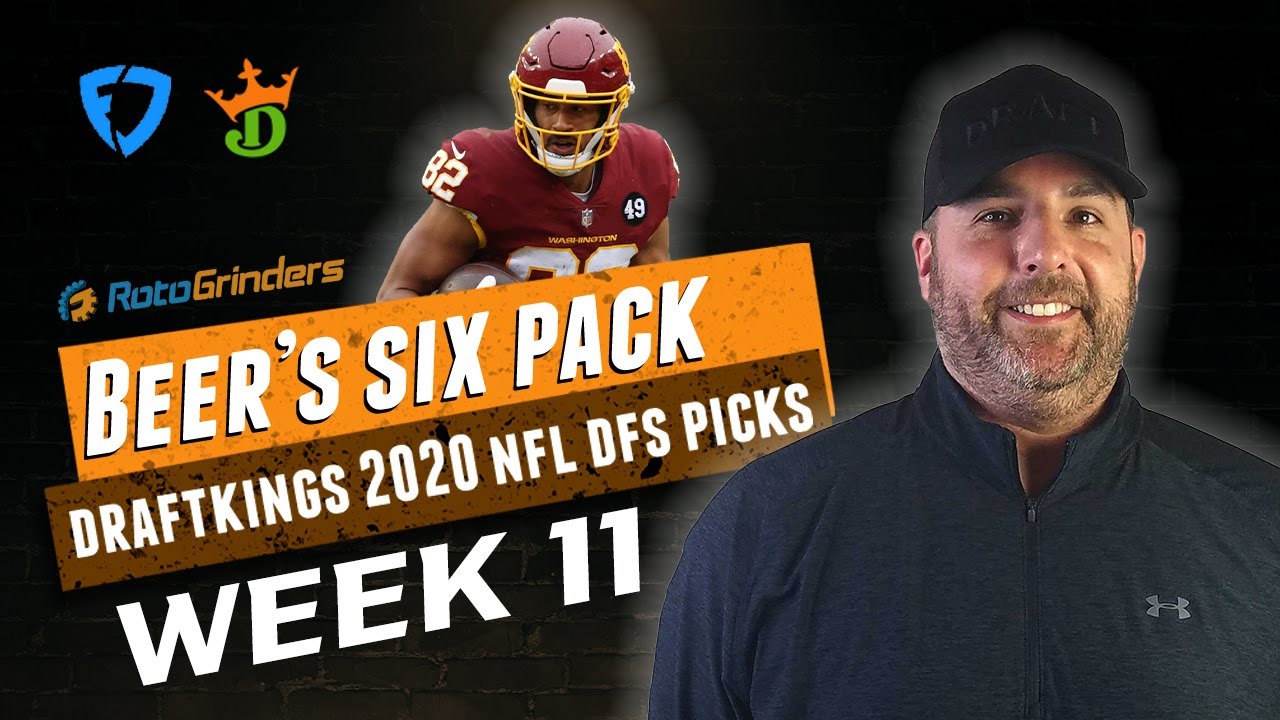DRAFTKINGS NFL 2020 WEEK 11 PICKS | The Daily Fantasy 6 Pack - YouTube