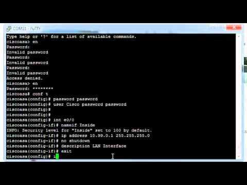 Cisco ASA - Basic CLI Configuration - YouTube