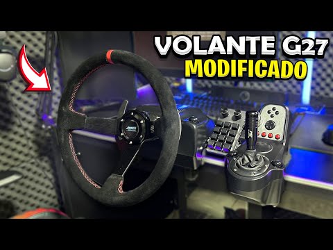 DEIXEI MEU VOLANTE G27 MAIS REALISTA *VOLANTE + MANOPLA DE CARRO*