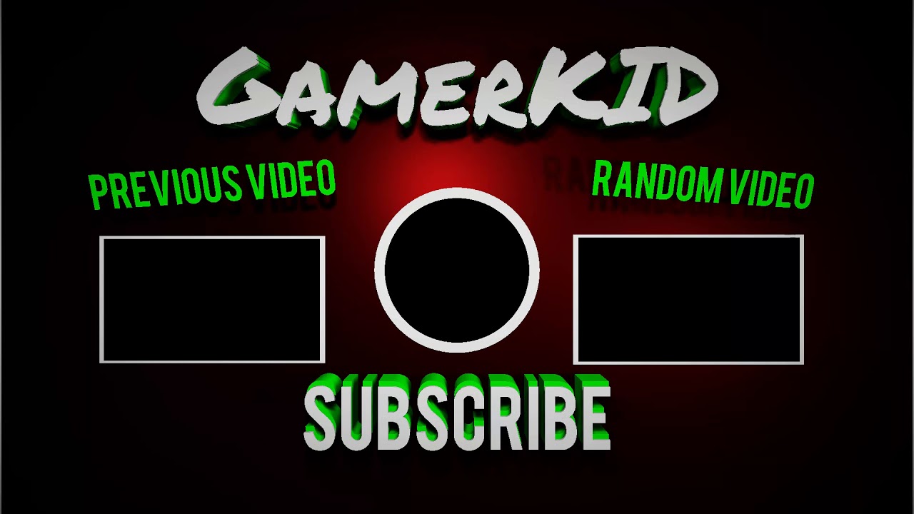 Outro For GamerKID - YouTube