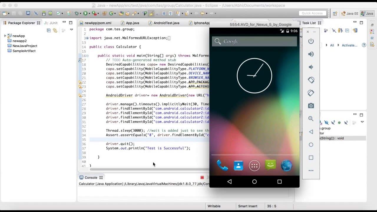Android Native Calculator App Automation - YouTube