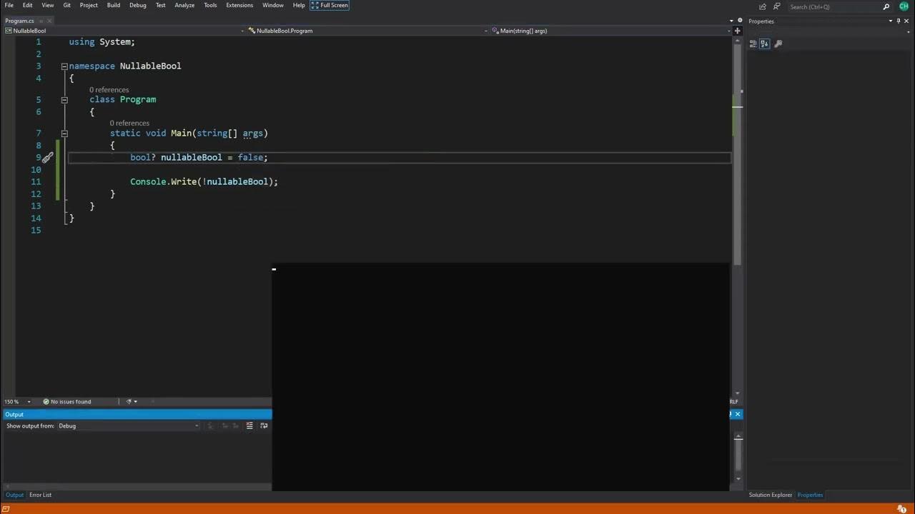 C# Tutorials | Chapter 2: Variables | Nullable (Bool) Type - YouTube