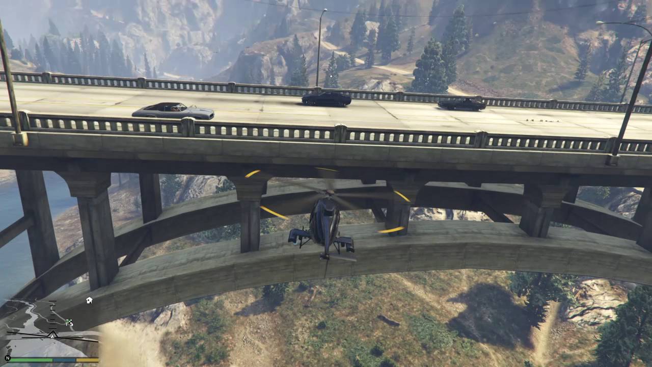 GTA V spaceship part Raton Canyon Bridge - YouTube