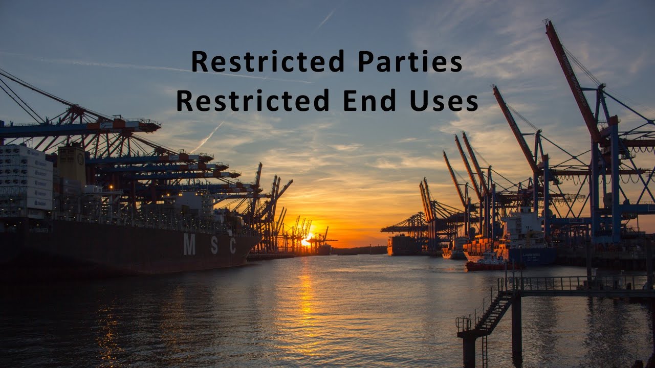 Restricted Parties and End Uses - YouTube