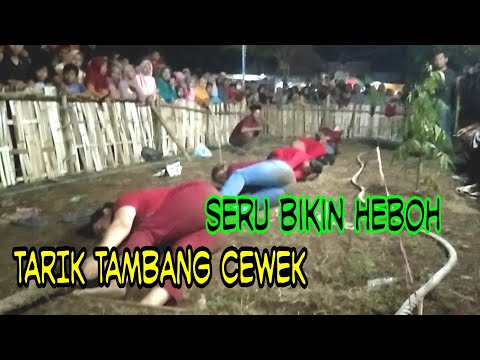 TARIKANNYA BIKIN GEEER , TARIK TAMBANG CEWEK SERU HEBOH LUCU , MAMA SEMOK VS MAMA MUDA