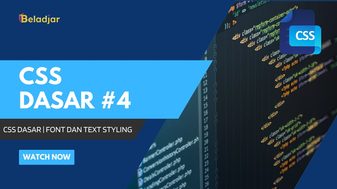 Belajar CSS Dasar Untuk Pemula | Font dan Text Styling #4 - YouTube