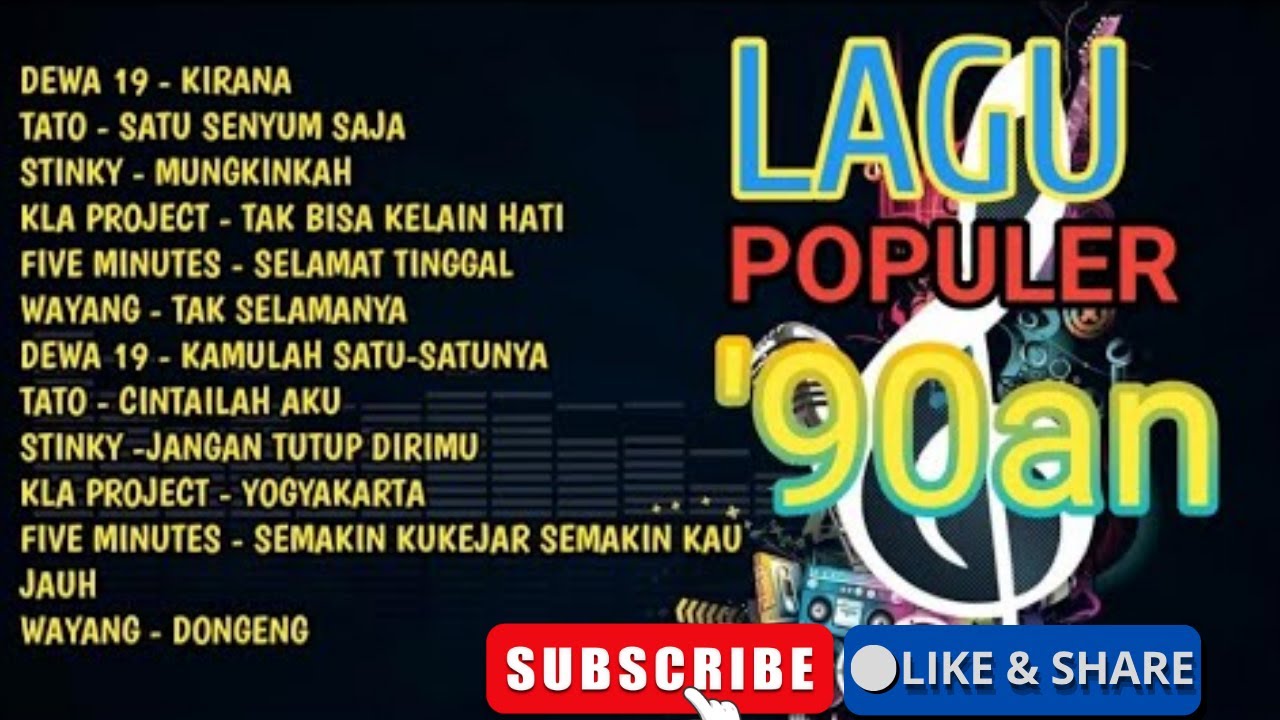 LAGU INDONESIA PALING POPULER TAHUN 90an #lagu90an - YouTube