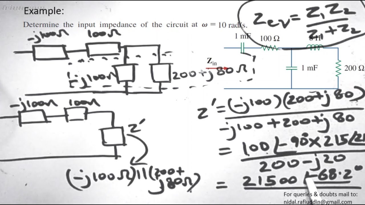 Lecture 9: Circuit Impedance, AC circuit solution - YouTube
