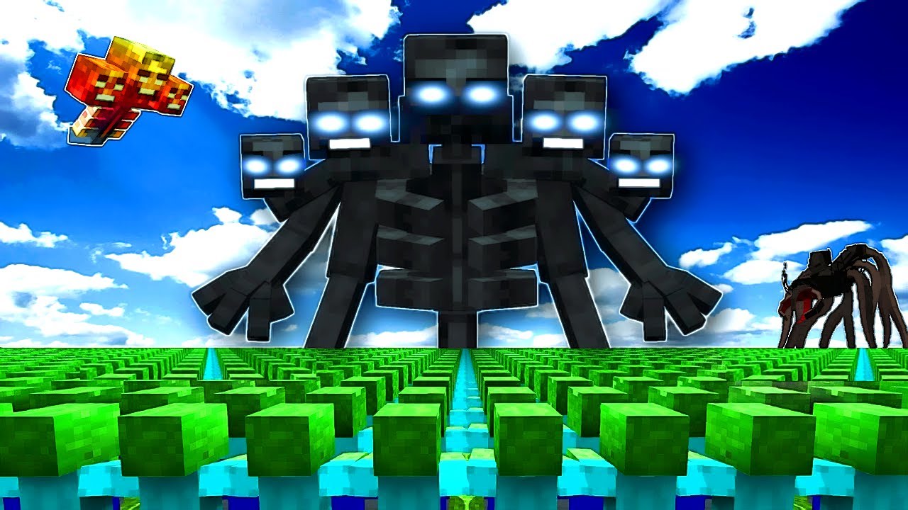 Minecraft Triple Mods Battles - YouTube
