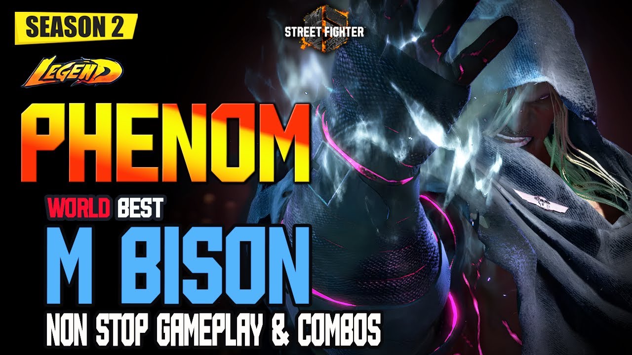 SF6🔥 Phenom (M Bison) Clean & Lovely Gameplay !🔥Ranked Match 🔥SF6 DLC ...