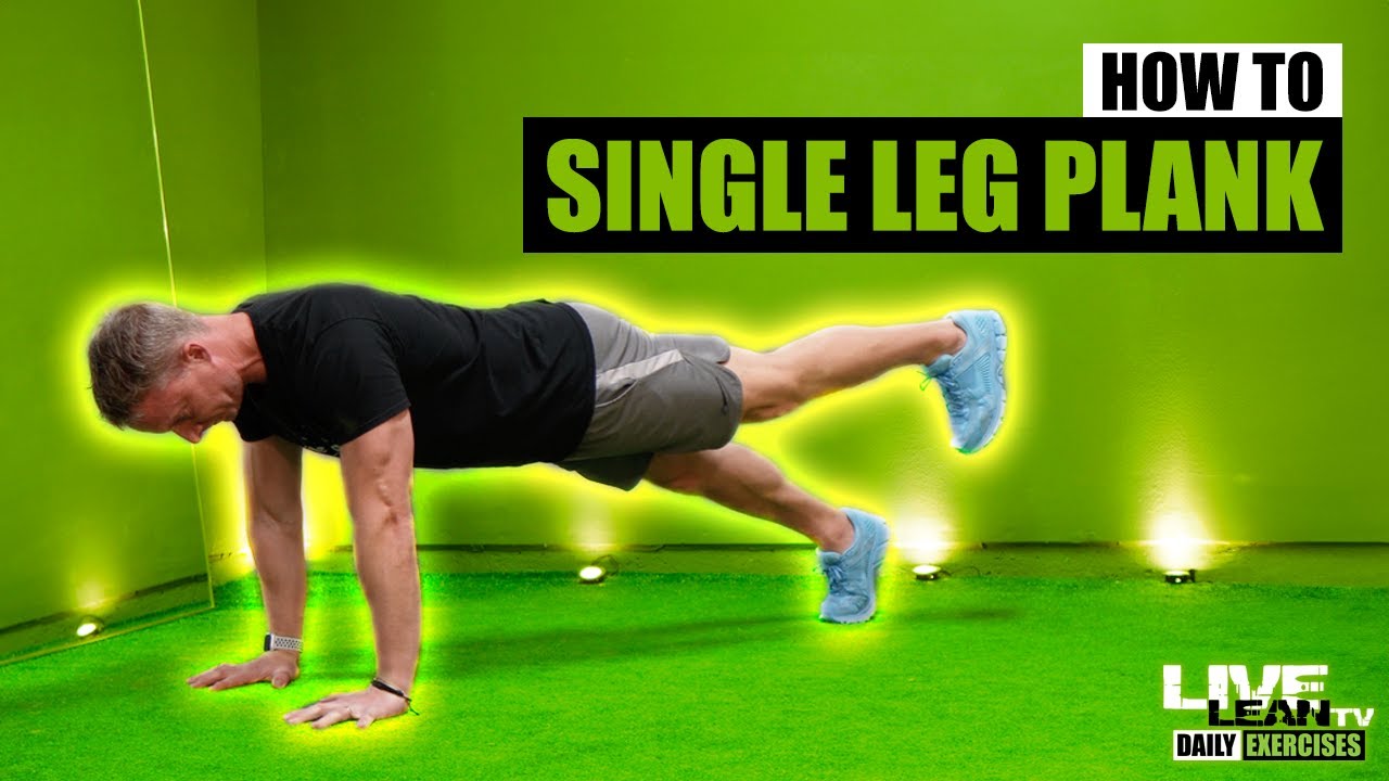 How To Do A Single Leg Straight Arm Plank | Exercise Demonstration ...