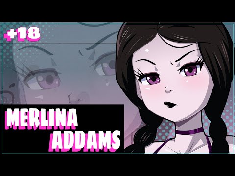 🔵 Dibujé a Merlina Addams | Landidzu